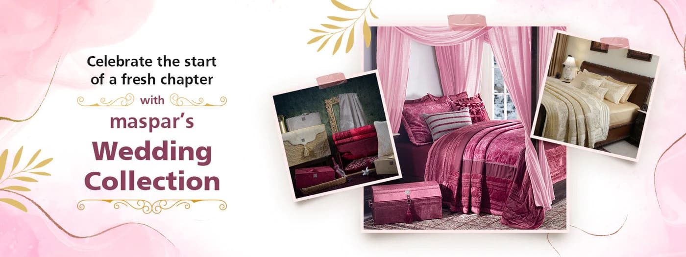 Buy Bedsheets, Towels, Cushion Covers, Dohar & Quilt Online - Maspar